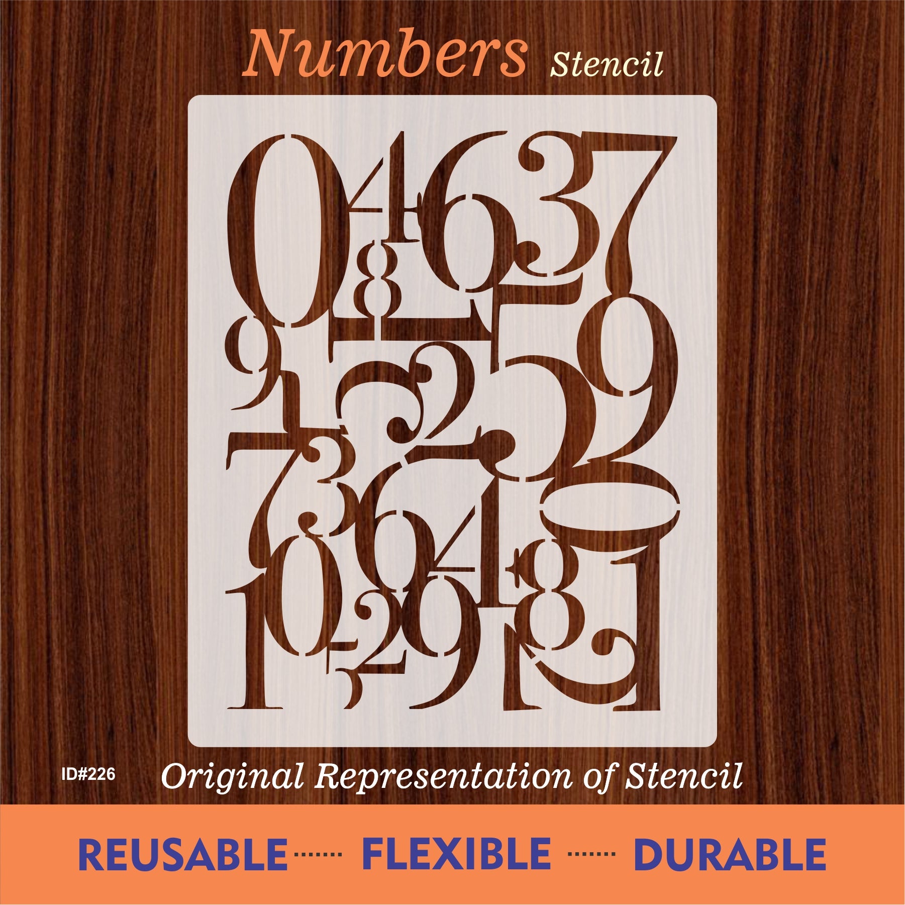 Number Stencil For Wall Painting Scrapbooking Stamp Album Decor Emboss ...