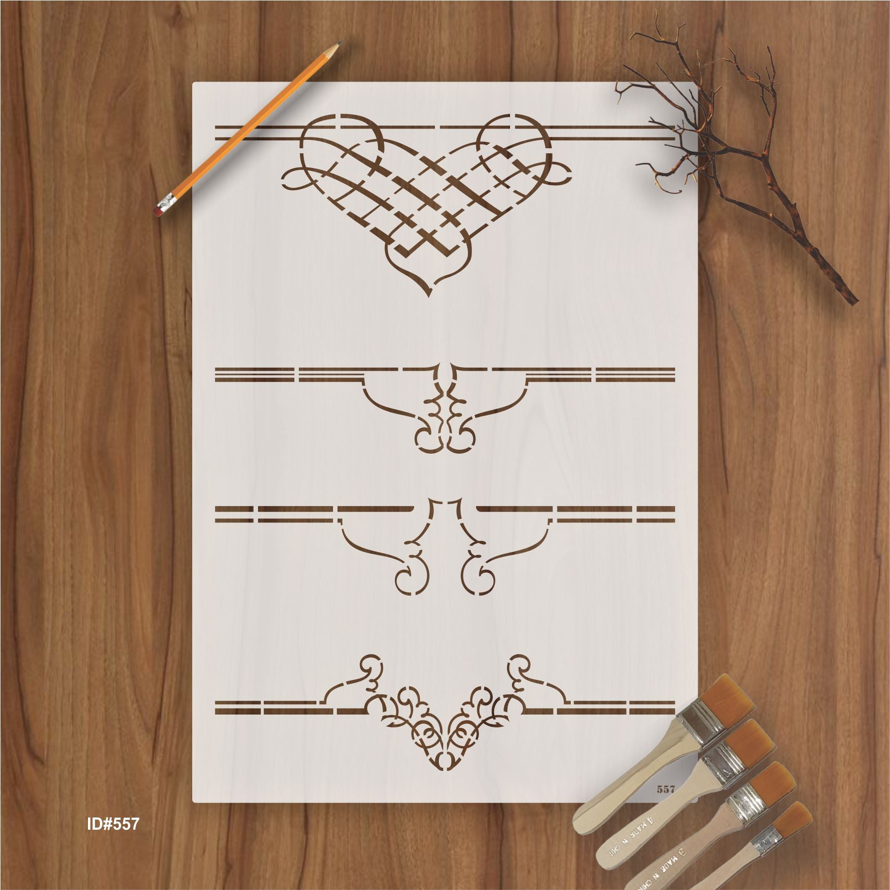 Divider Line Stencil DIY Wall Painting Scrapbook Coloring Embossing Al ...