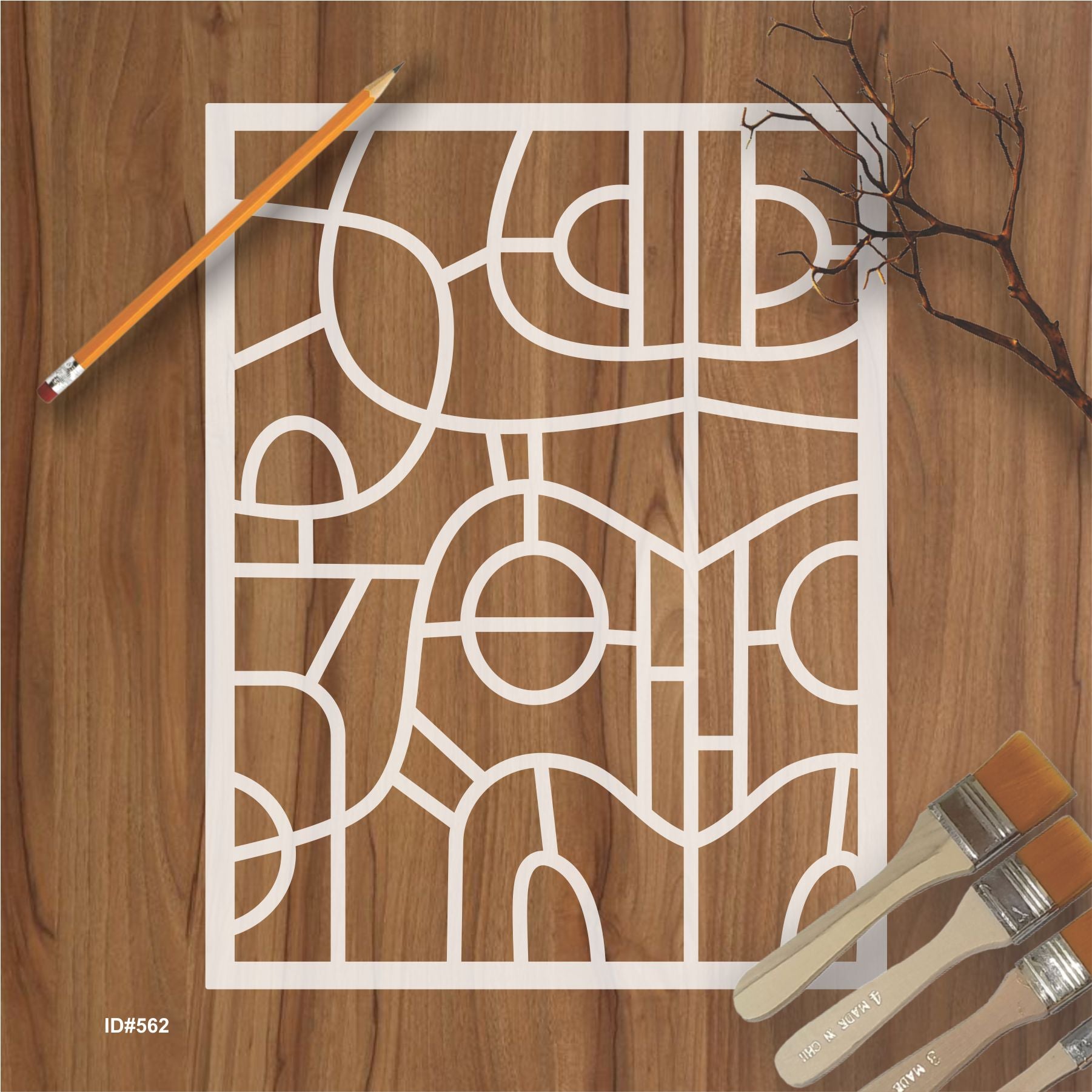 Calligraphy background Pattern Stencil for Coloring Scrapbooking Embos ...