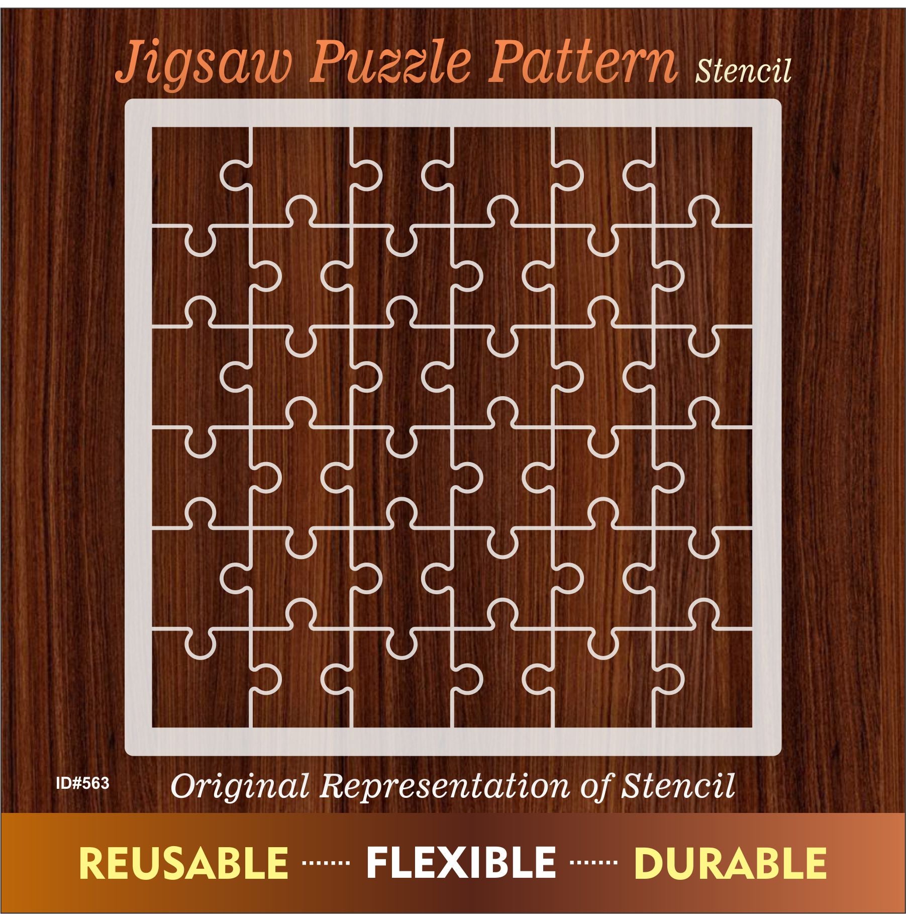 Jigsaw Puzzle Pattern Stencil for Coloring Scrapbooking Embossing Deco ...
