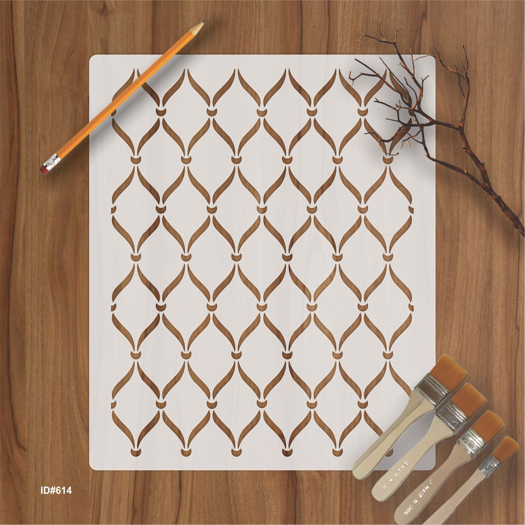 Diamond Mesh moroccane Stencil for Painting Scrapbook Coloring Embossi ...