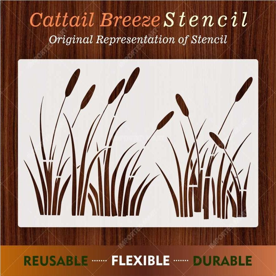 Natural Grass Silhouette Stencil for Wall, Floor & Craft Décor – Minim ...