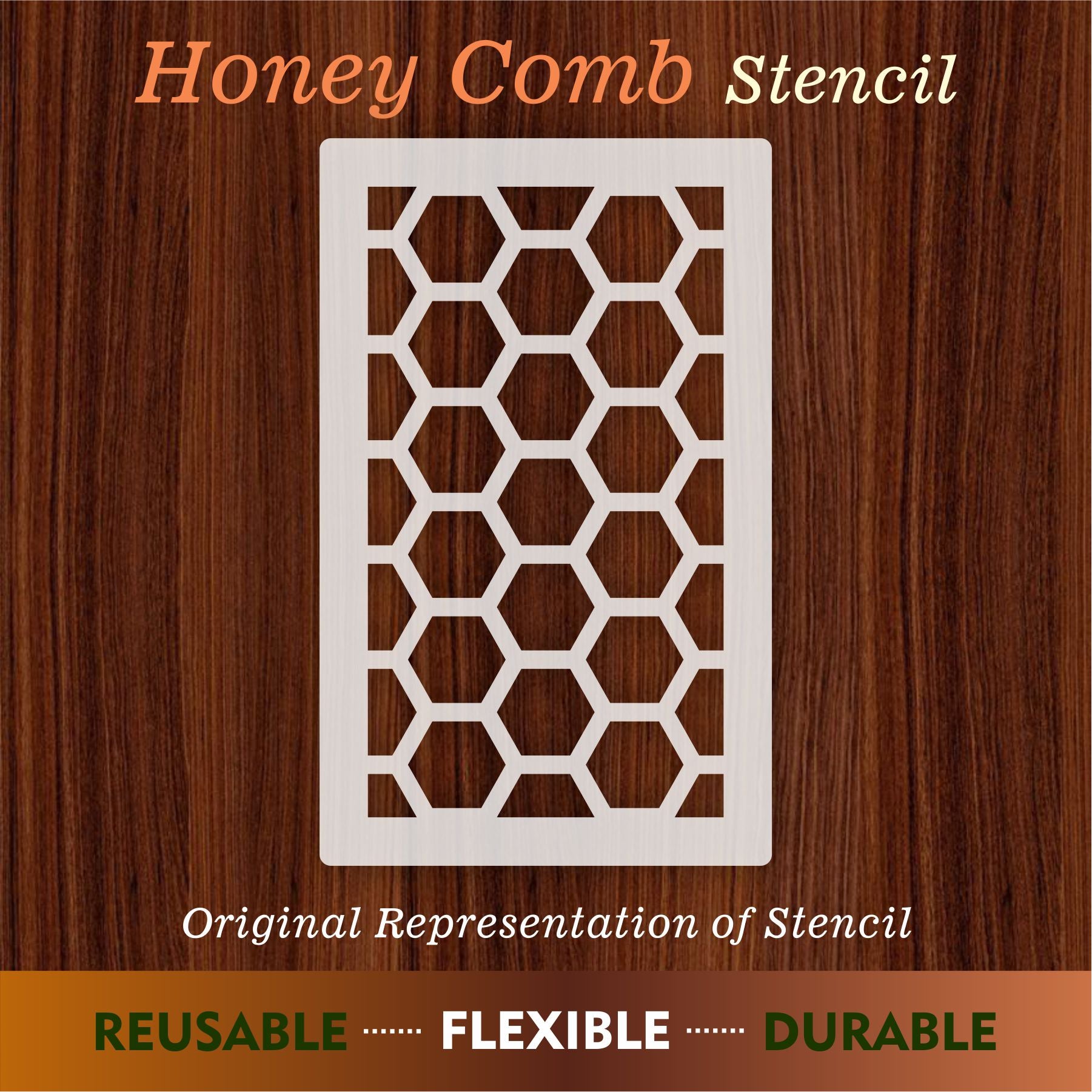 Honey Comb Pattern Reusable Stencil For Canvas And Wall Painting.ID#21 ...