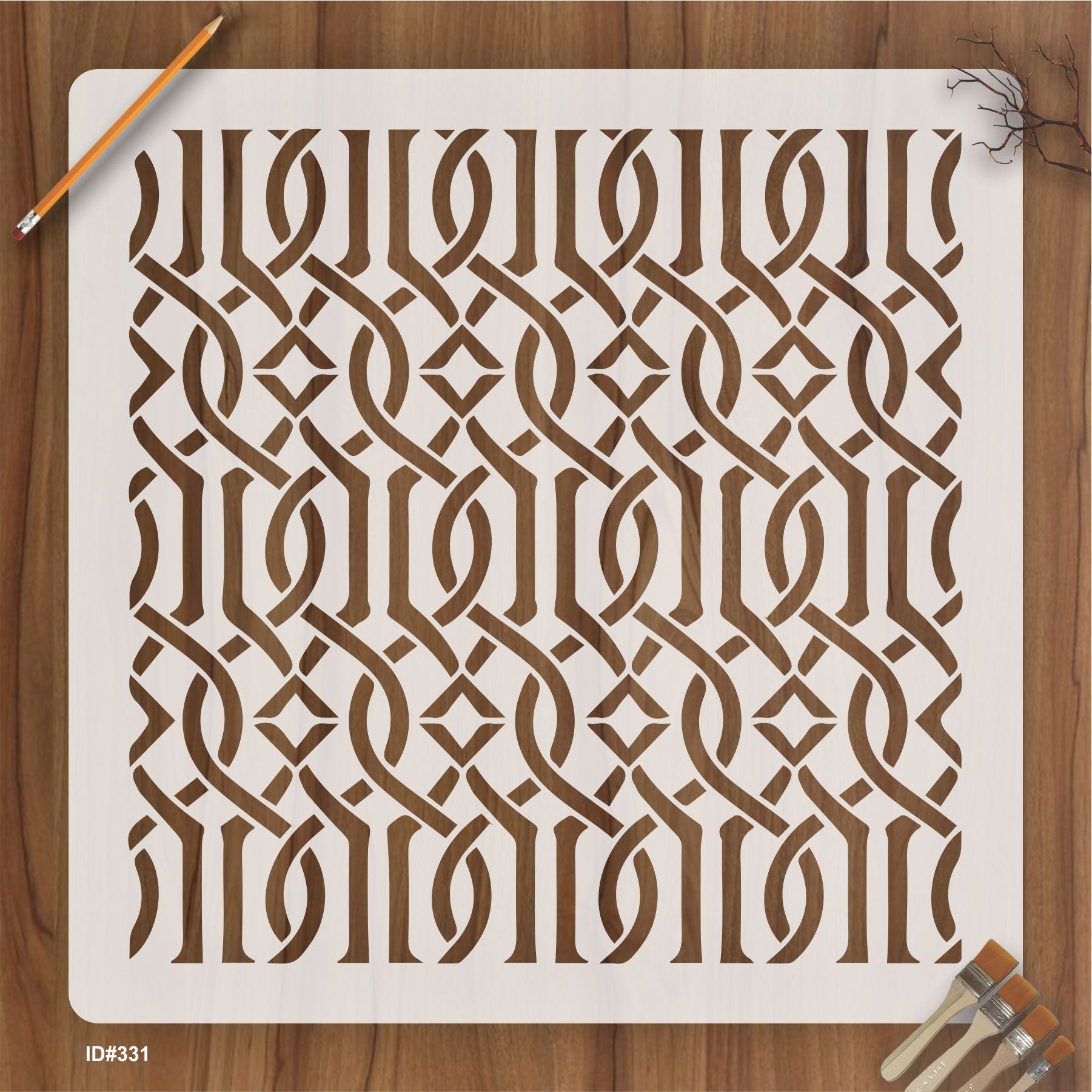 Geometry Patten Rusable Reusable Stencil For Canvas And Wall Painting ...