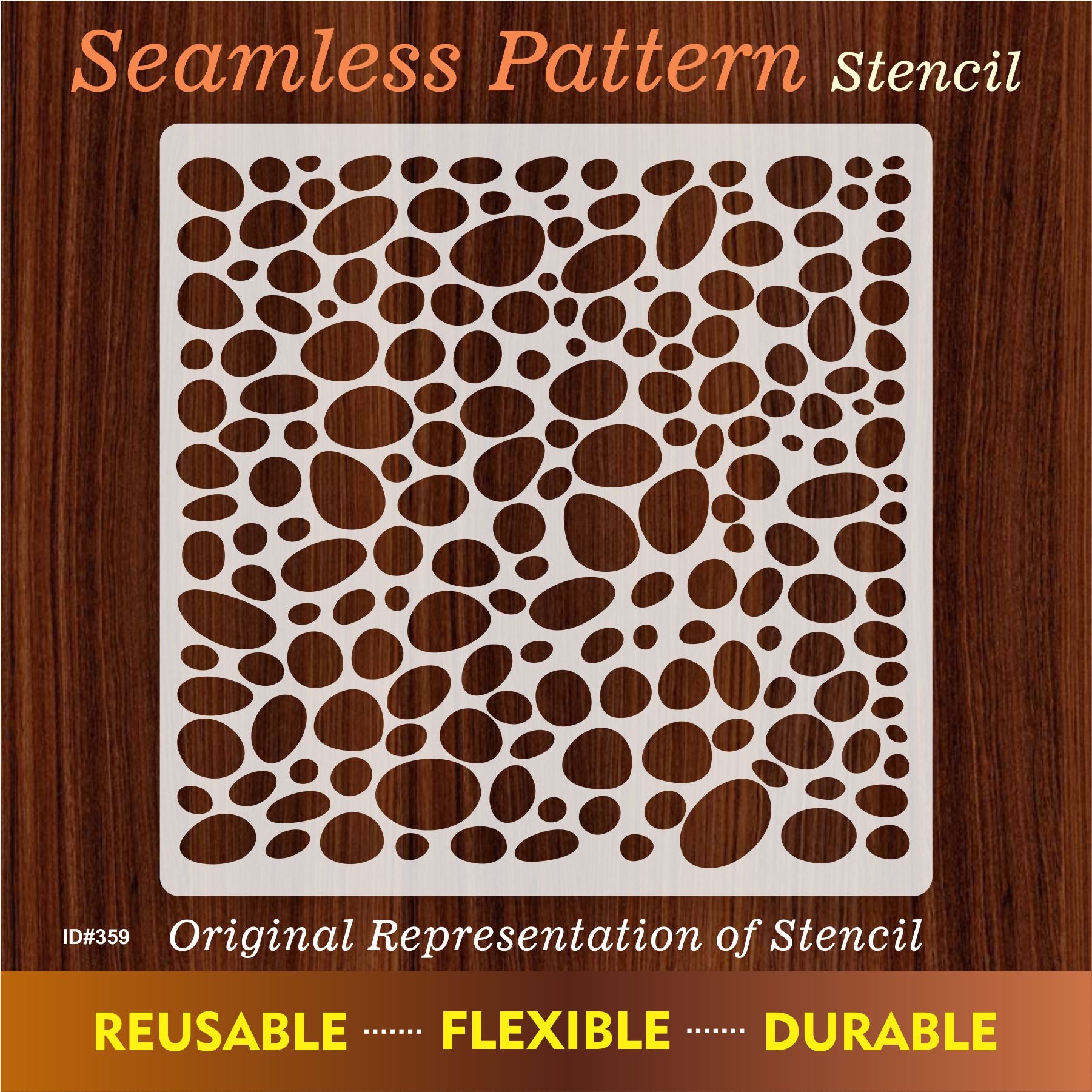 Stone Repeat Pattern Stencil Reusable Stencil For Canvas And Wall Pain ...