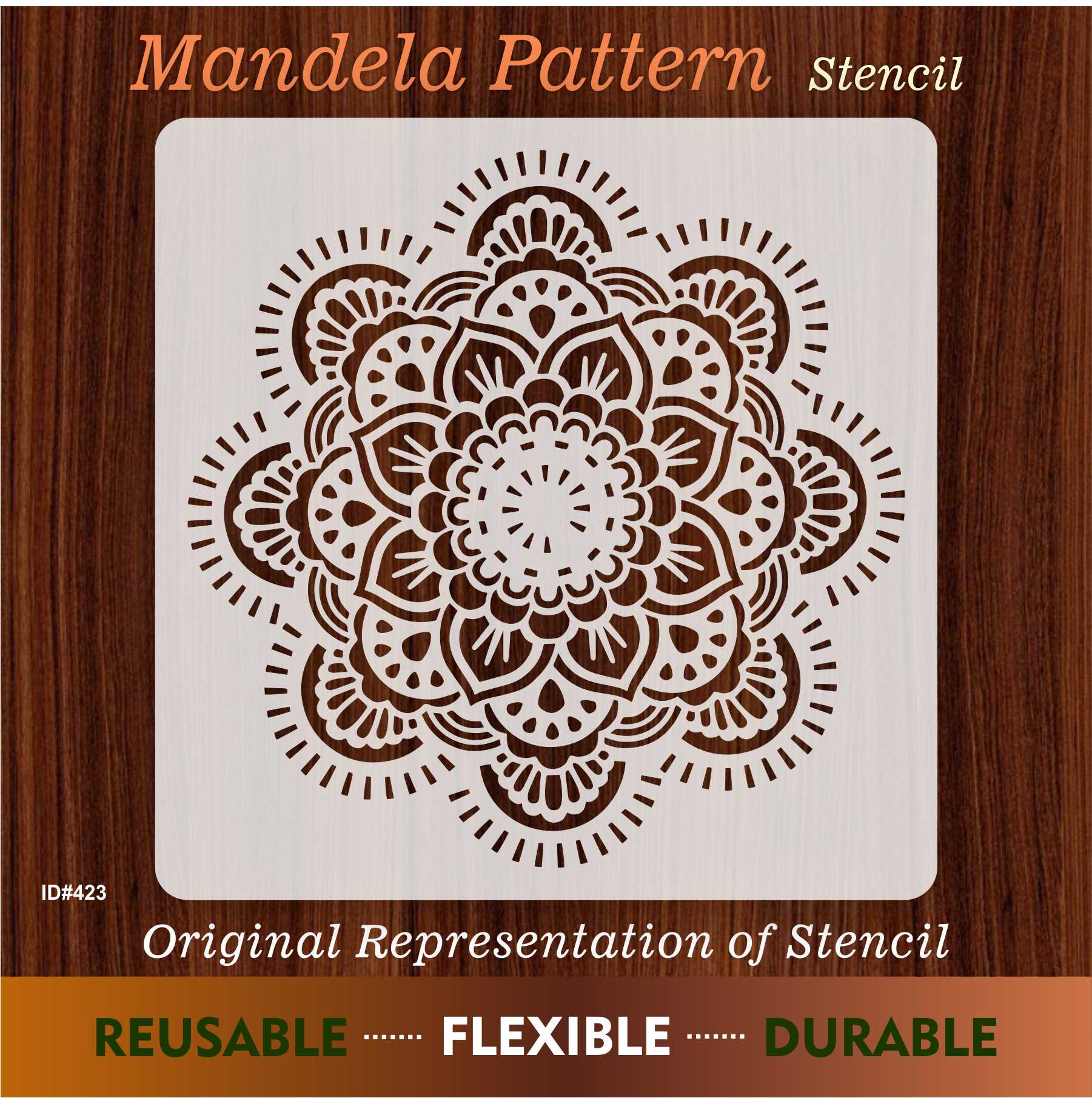 Mandela Design stencil for Wall Decor Reusable Stencil For Canvas And ...