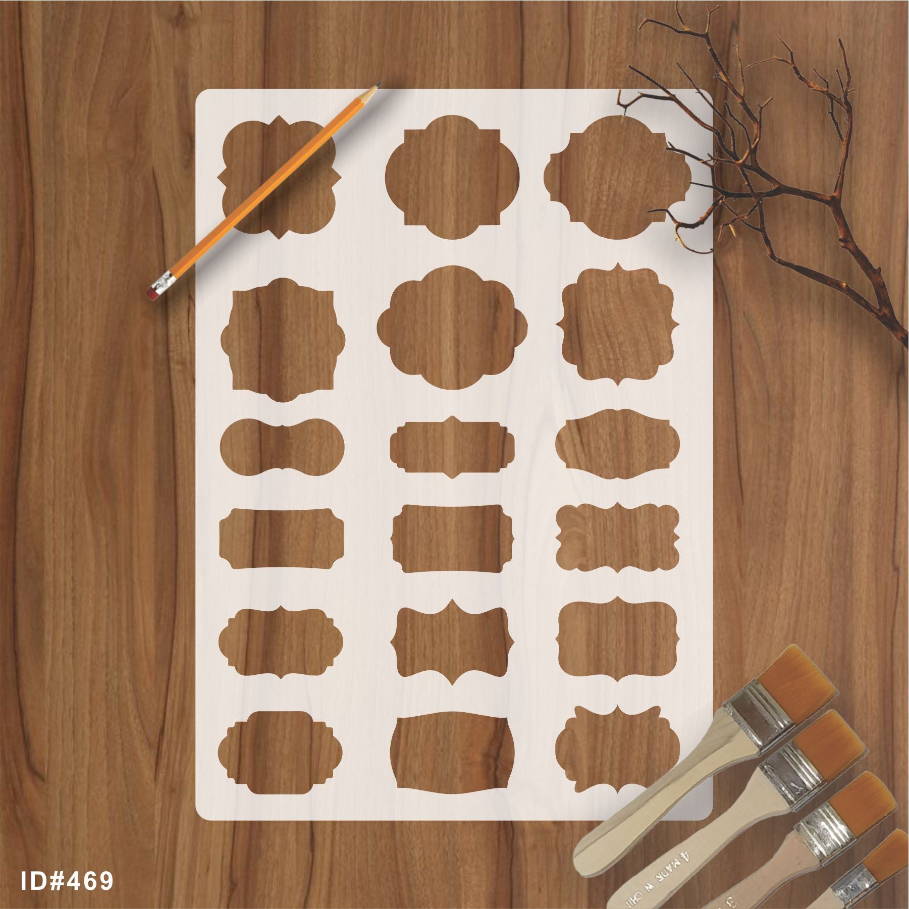 Different Labels Butterfly Reusable Stencil for Canvas and wall ...