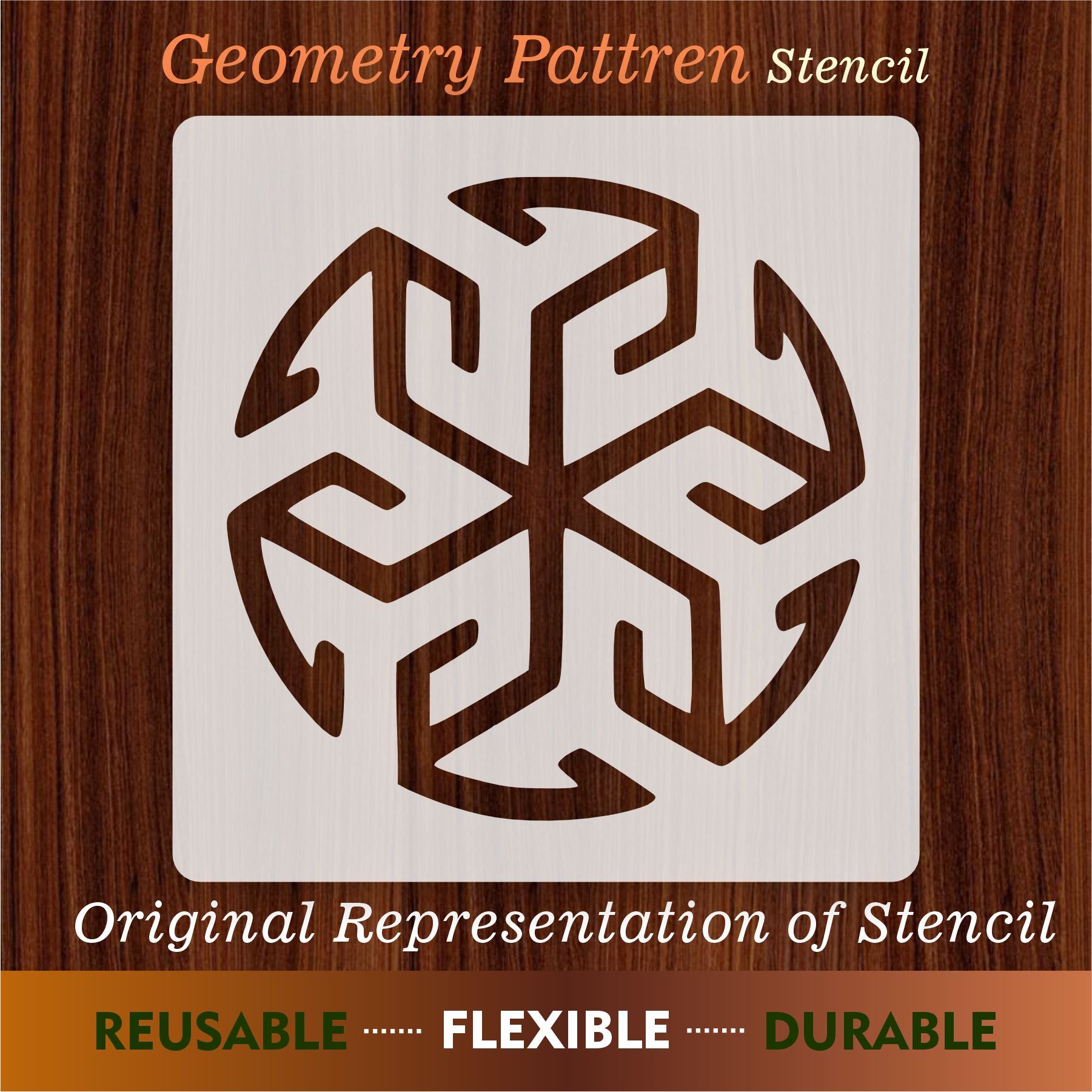 Geometry Reusable Stencil For Canvas And Wall Painting.lD #49 ...