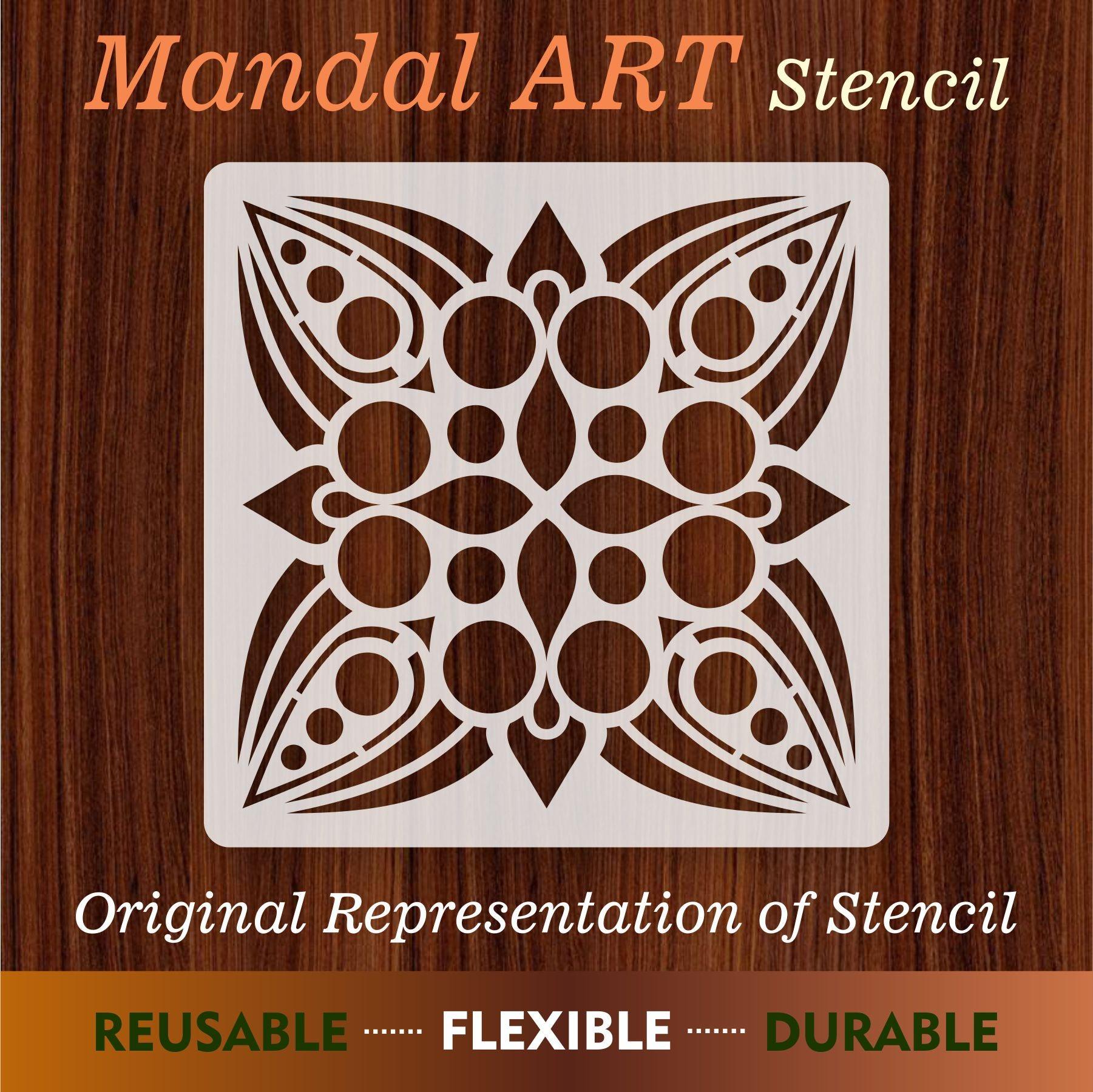 Motif Reusable Stencil for Canvas and wall painting.ID#54 – imartdecor.com